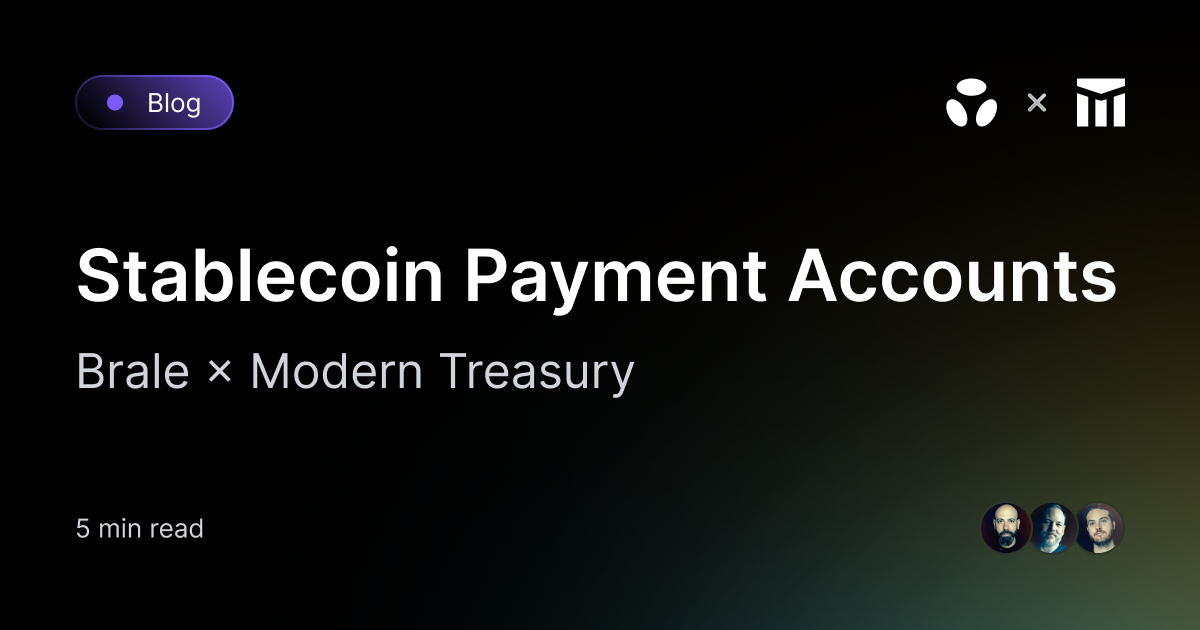 Stablecoin Payment Accounts | Brale
